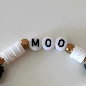Moo Clay Bead Bracelet - Etsy