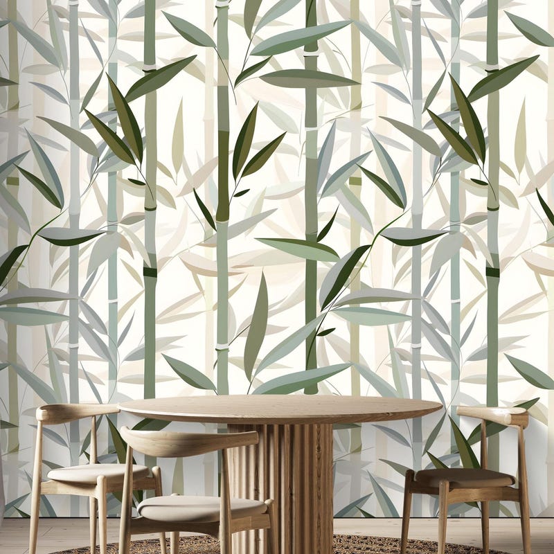 Bamboo Wallpaper - Etsy