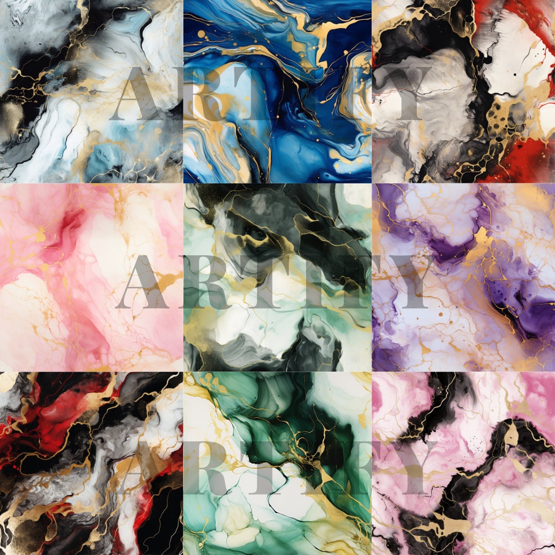 Bundle of 25 Abstract Art Patterns, Digital Seamless Pattern, Printable ...