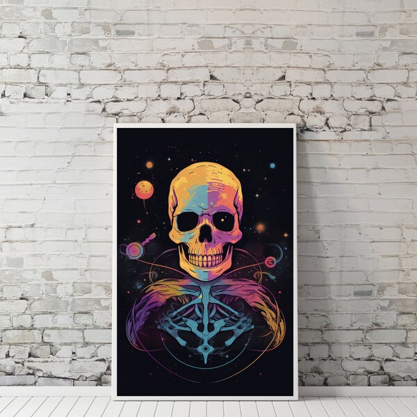 Skull Poster - Etsy