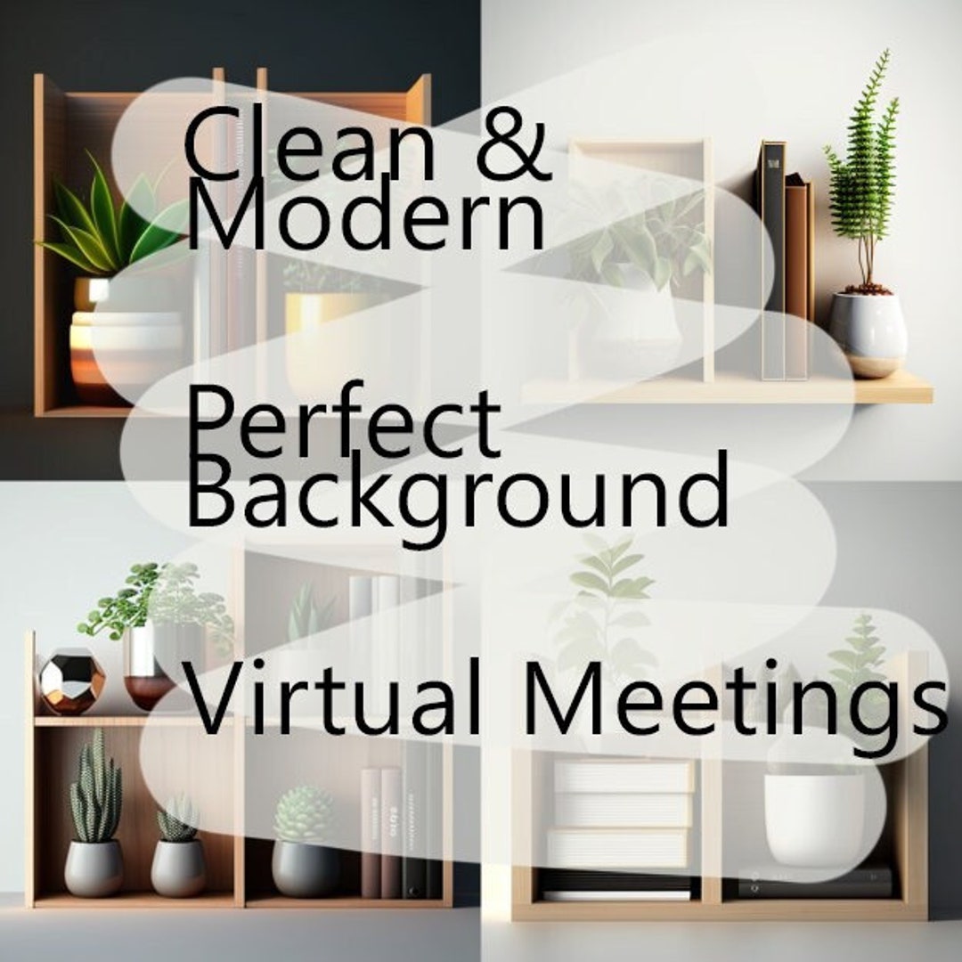 Digital Background Made for You! 5 Pack, Bookshelves Bundle, Virtual ...