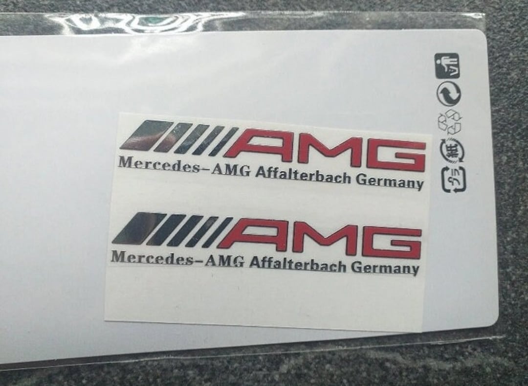 2 X Mercedes-benz AMG Emblem Sticker Aufkleber Logo Aufkleber - Etsy
