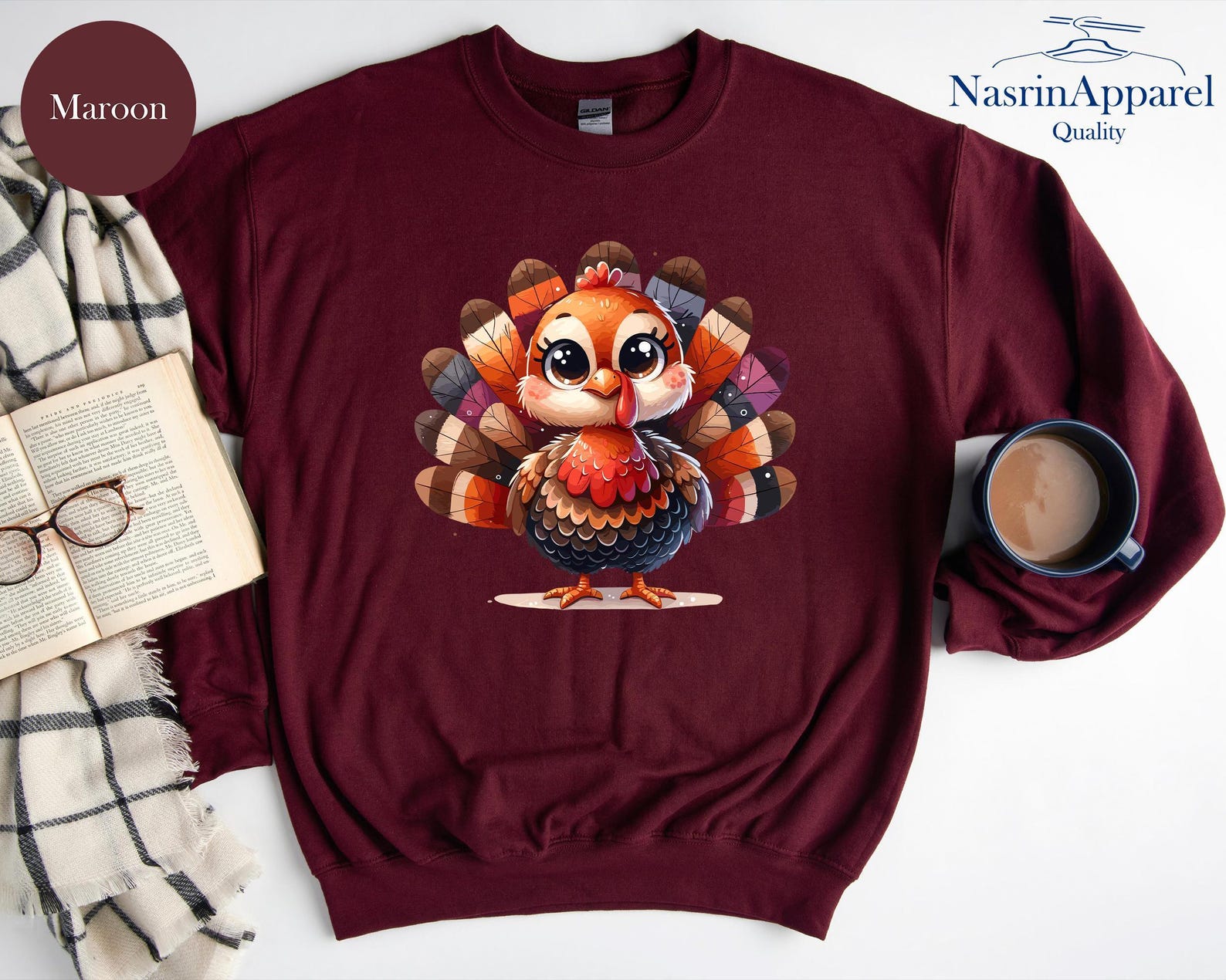 Thanksgiving Turkey, Fall Sweatshirt, Thanksgiving Sweatshirt ...