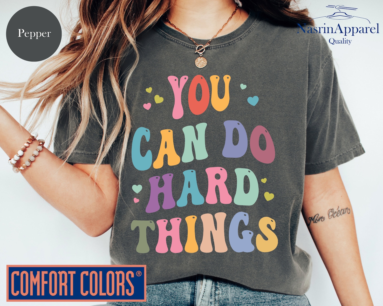 Comfort Colors 'you Can Do Hard Things' T-shirt - Etsy Canada