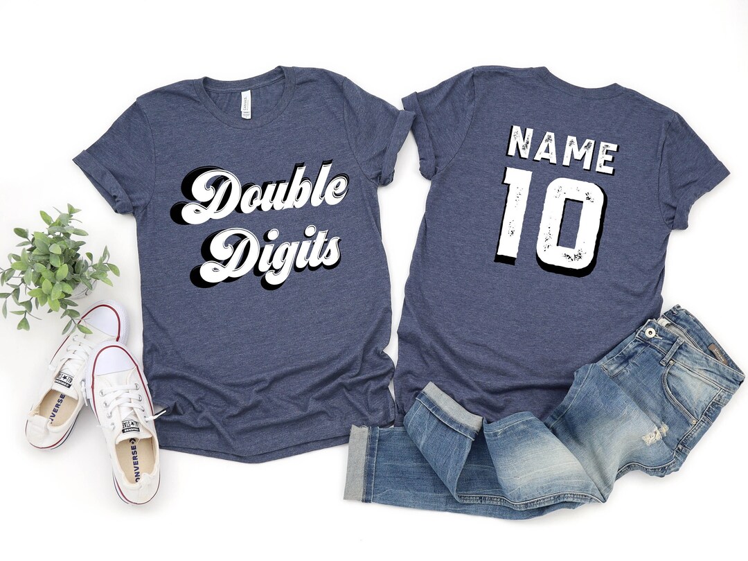 10th Birthday T-shirt, Double Digit Girls Birthday, Double Digits ...