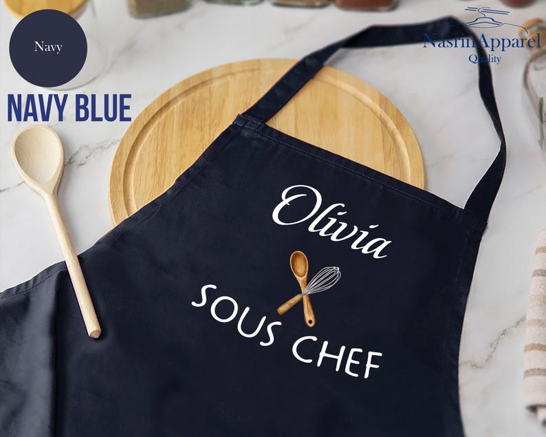 Sous Chef Personalized Apron, Head Chef Custom Apron - Etsy