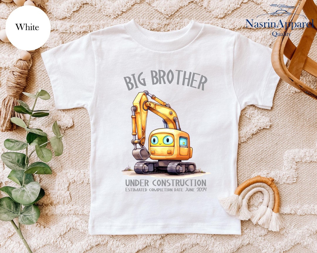 Big Brother Under Construction Shirt: Pregnancy Reveal Digger Bodysuit ...