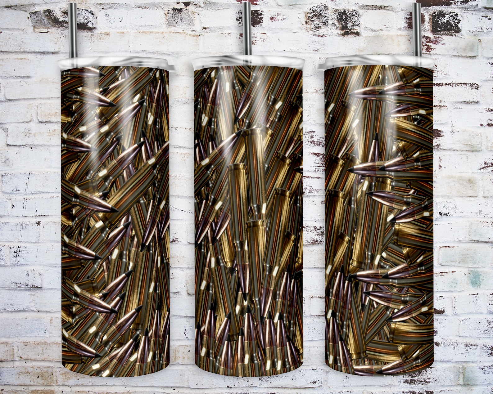 Ammo Bullets Tumbler Wrap | 20oz Tumblers PNG | Sublimation Design for ...