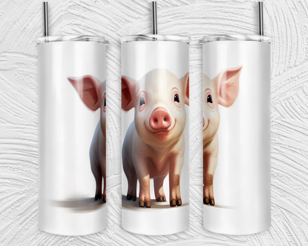 Pig Tumbler Wrap | 20oz Tumblers PNG | Sublimation Design Tumblers ...