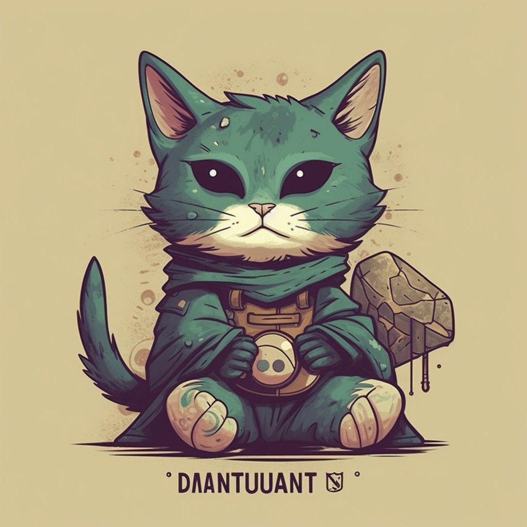 Cute Dnd Cat Portraits Digital Pack D&D Cats Series , Dungeons and ...