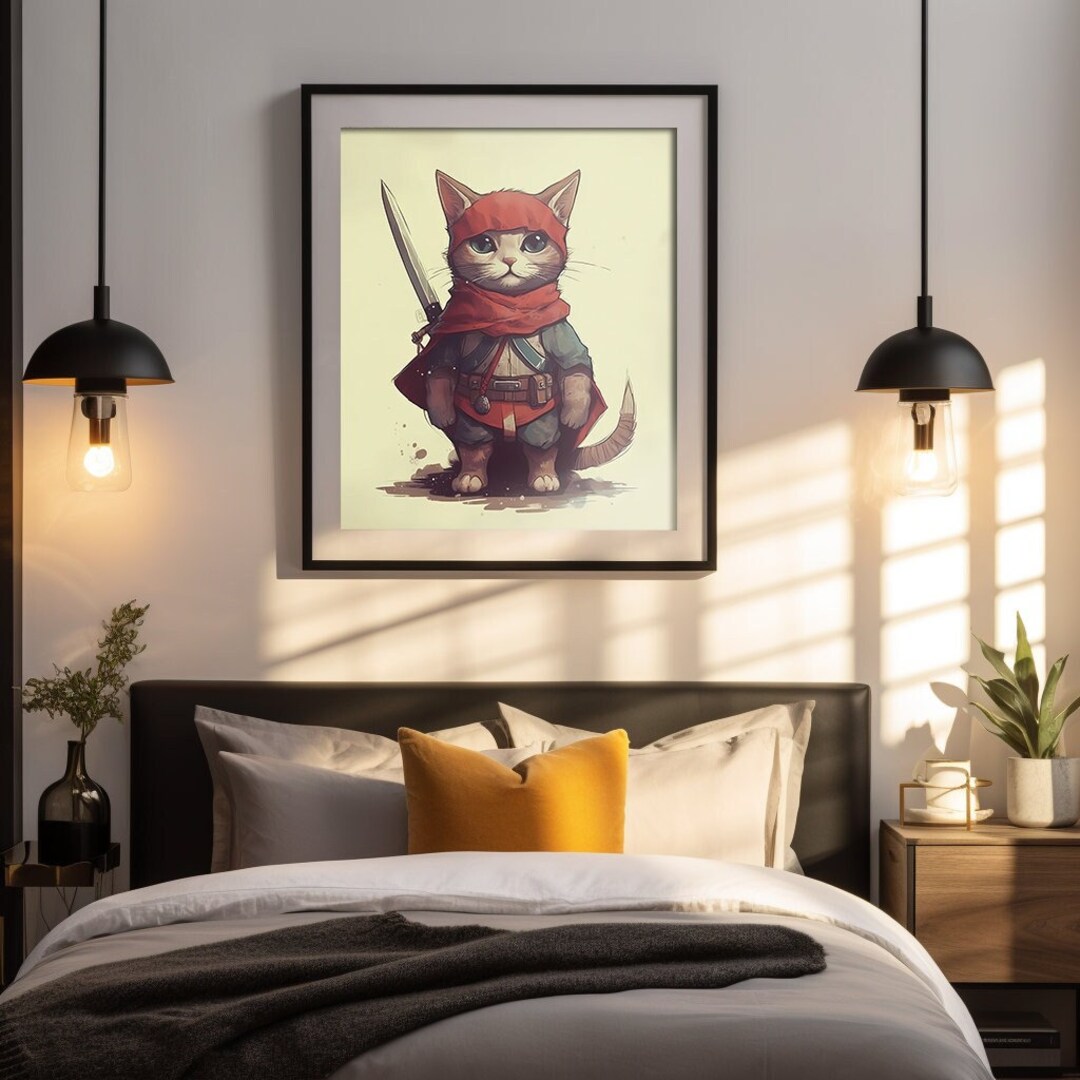 Dnd Kitty 18: Desert Warrior Digital Download Cute Cat - Etsy