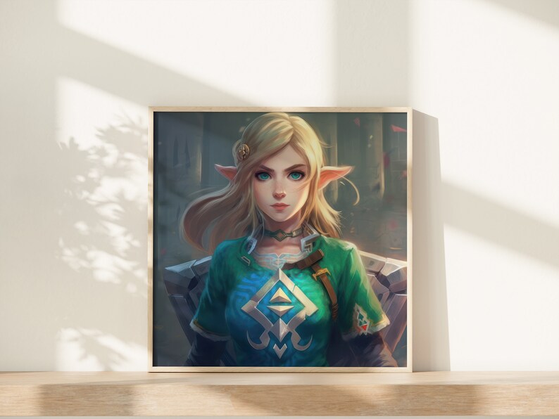 Zelda Instant Download, Watercolor Painting, Zelda Wall Art, Legend of ...