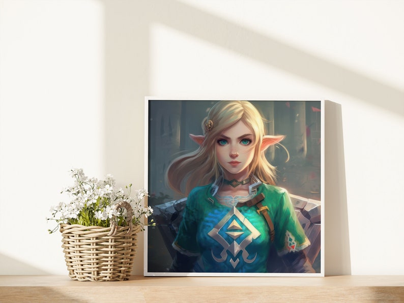 Zelda Instant Download, Watercolor Painting, Zelda Wall Art, Legend of ...