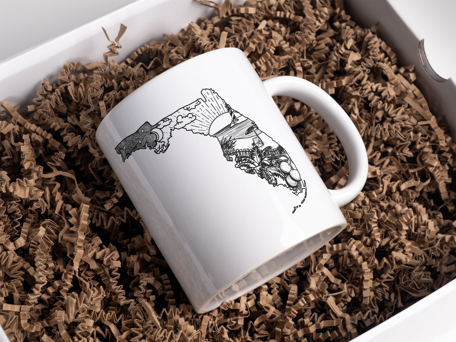 Florida Sketch SVG File for Shirts, Mugs, Prints | State Print ...