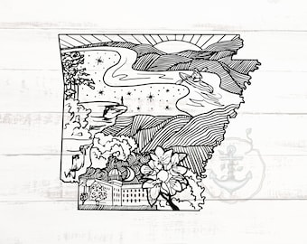 West Virginia Sketch SVG File for Shirts, Mugs, Prints State Print ...