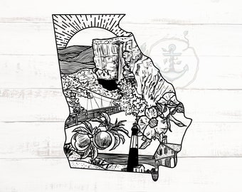 Alaska Sketch SVG File for Shirts, Mugs, Prints State Print ...