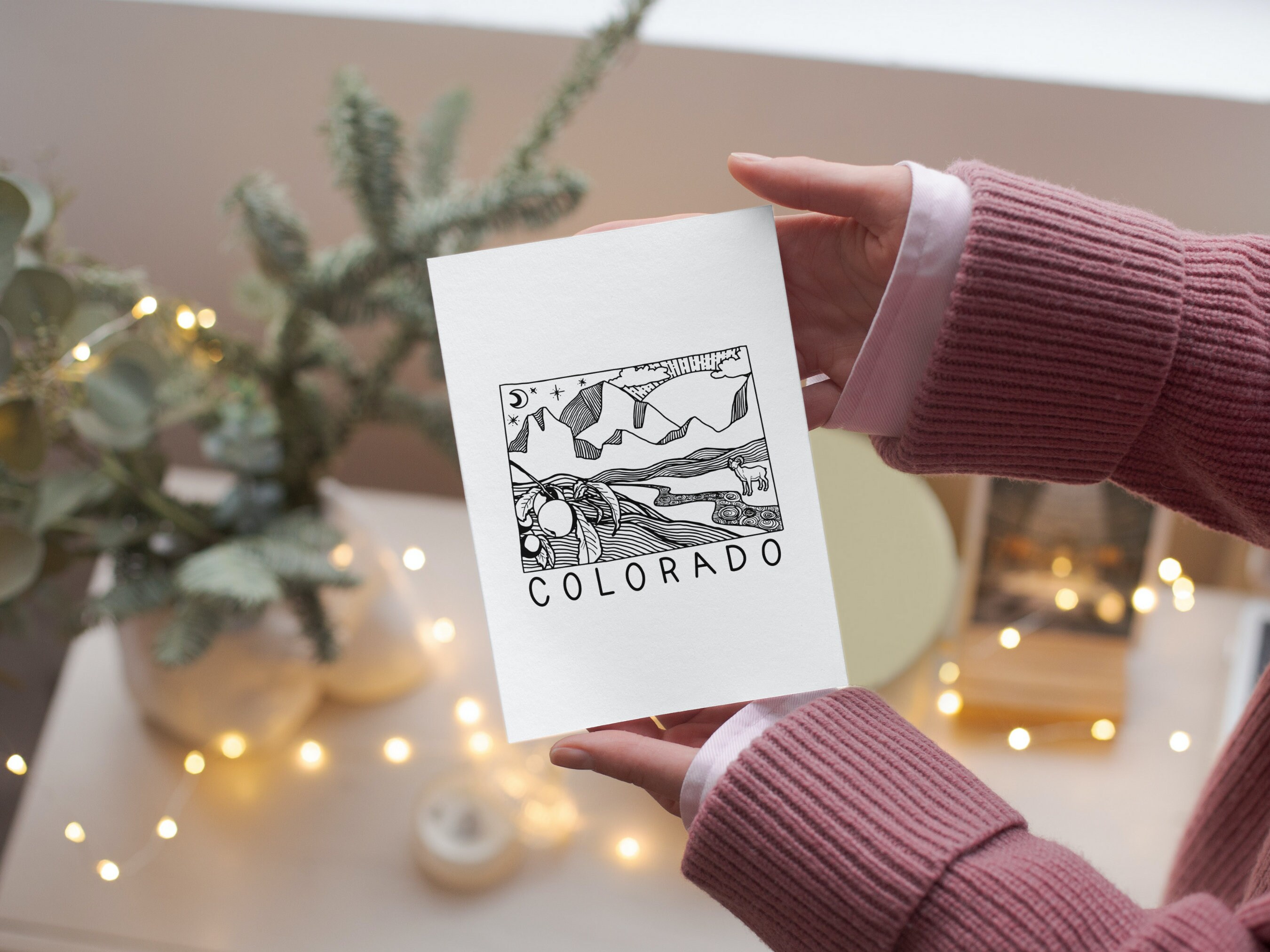 Colorado Sketch SVG File for Shirts Mugs Prints State - Etsy