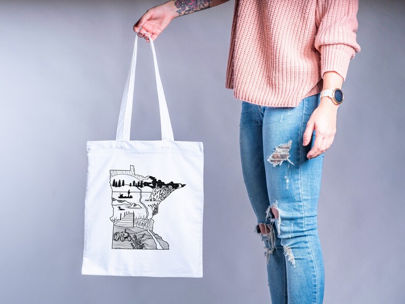 Minnesota Sketch SVG File for Shirts, Mugs, Prints | State Print ...