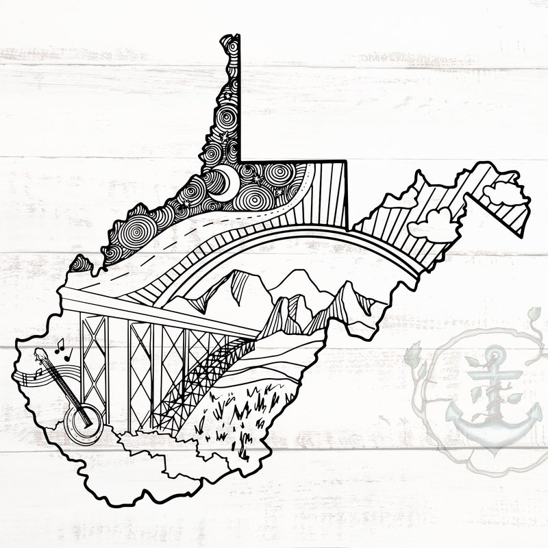 Wv Svg - Etsy