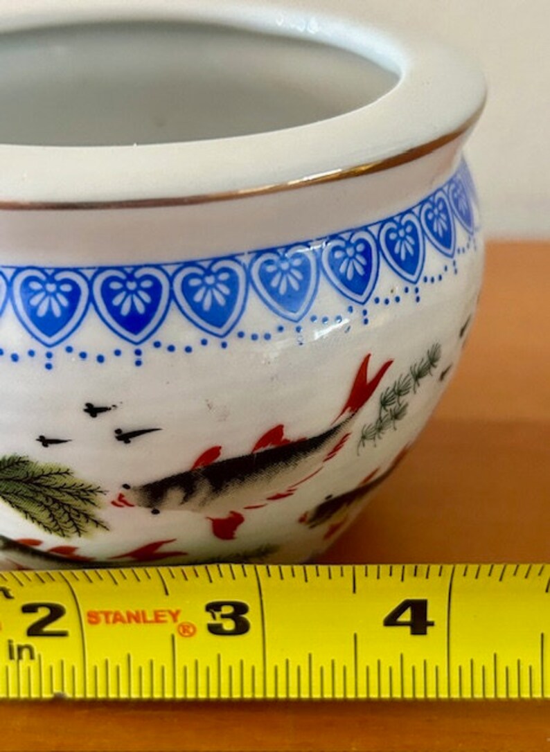 From China - Porcelain Koi Fish Bowl Planter With Stand - Etsy
