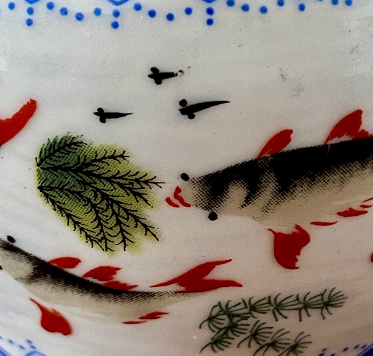 From China - Porcelain Koi Fish Bowl Planter - Etsy