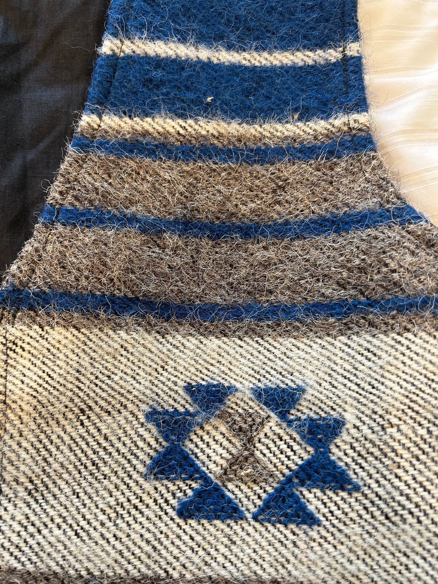 From Nepal- Handmade Vintage Yak Wool Vest / 1980's With Traditional ...