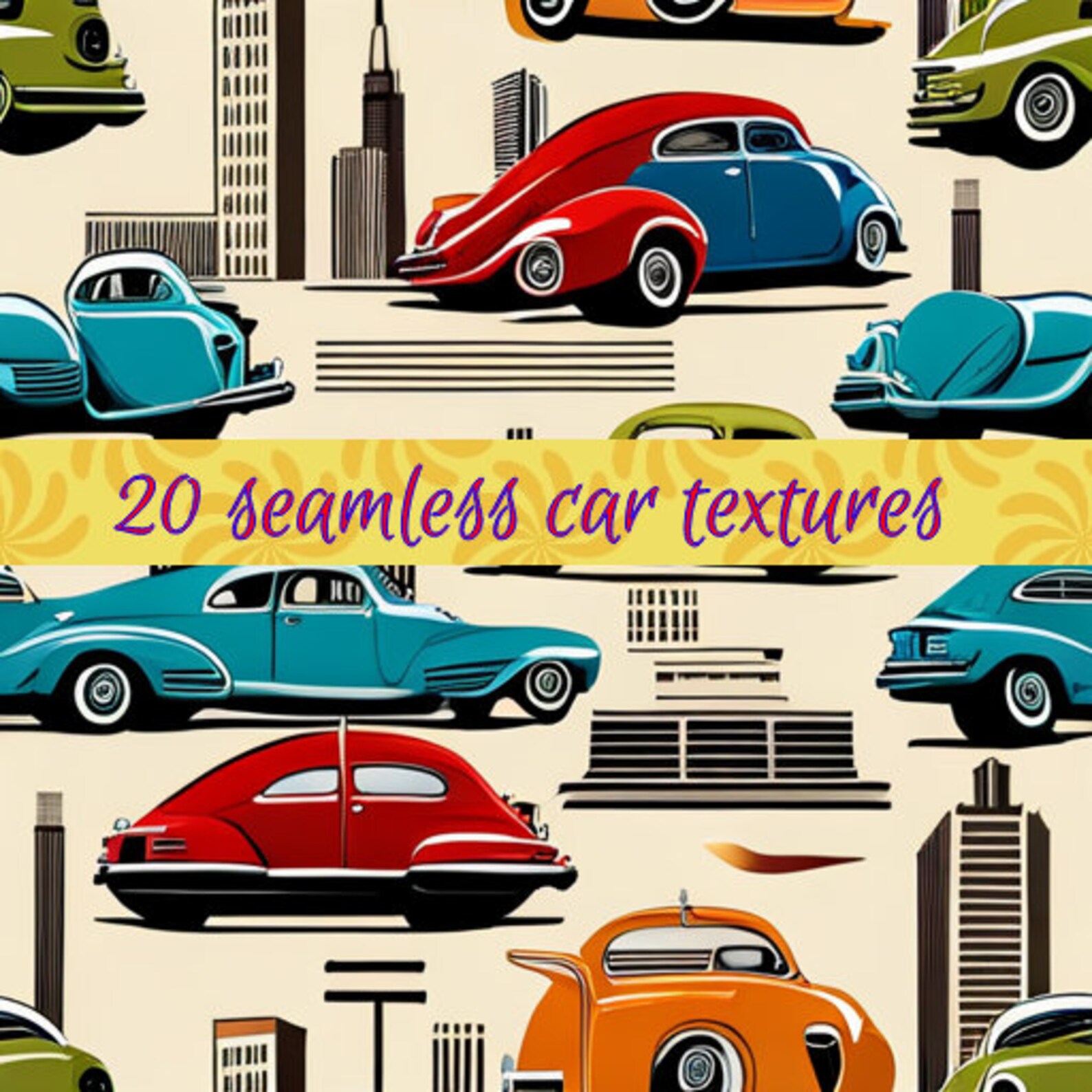 20 Seamless Car Textures - Etsy