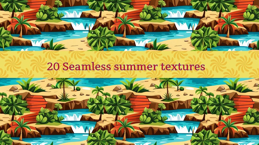 20 Seamless Summer Textures - Etsy