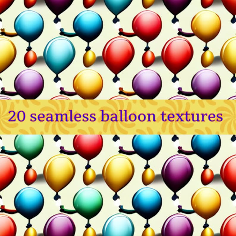 20 Seamless Balloon Textures - Etsy