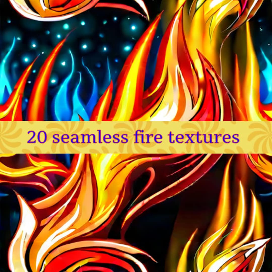 20 Seamless Fire Textures - Etsy