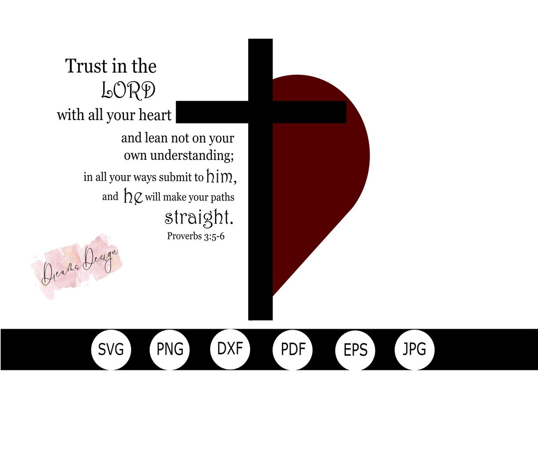 Christian Cross/heart SVG Files, Christian Cross/heart Cut Files ...