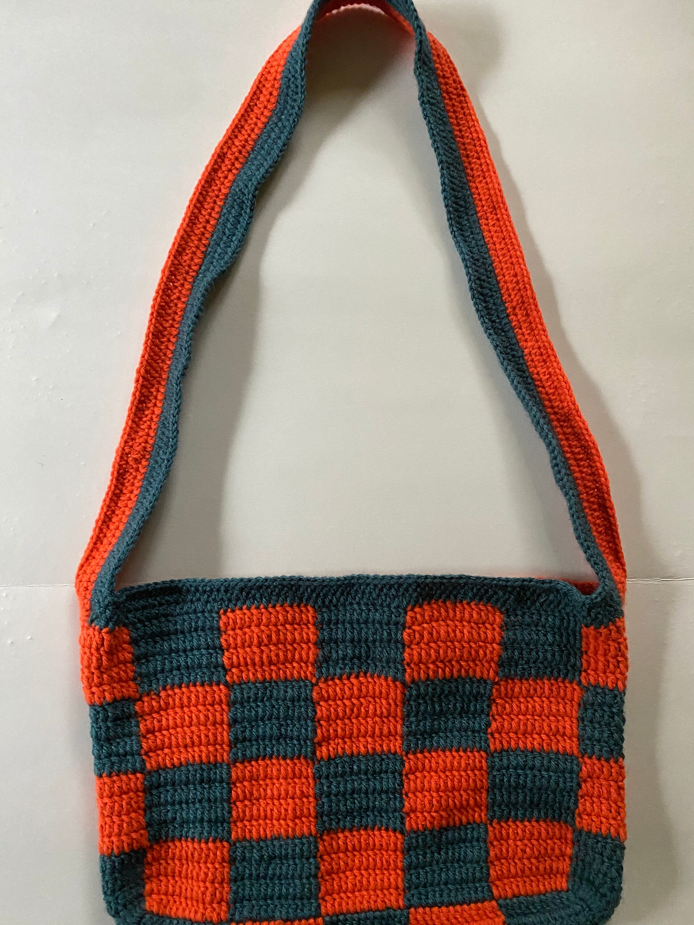 Checkered Tote Bag - Etsy