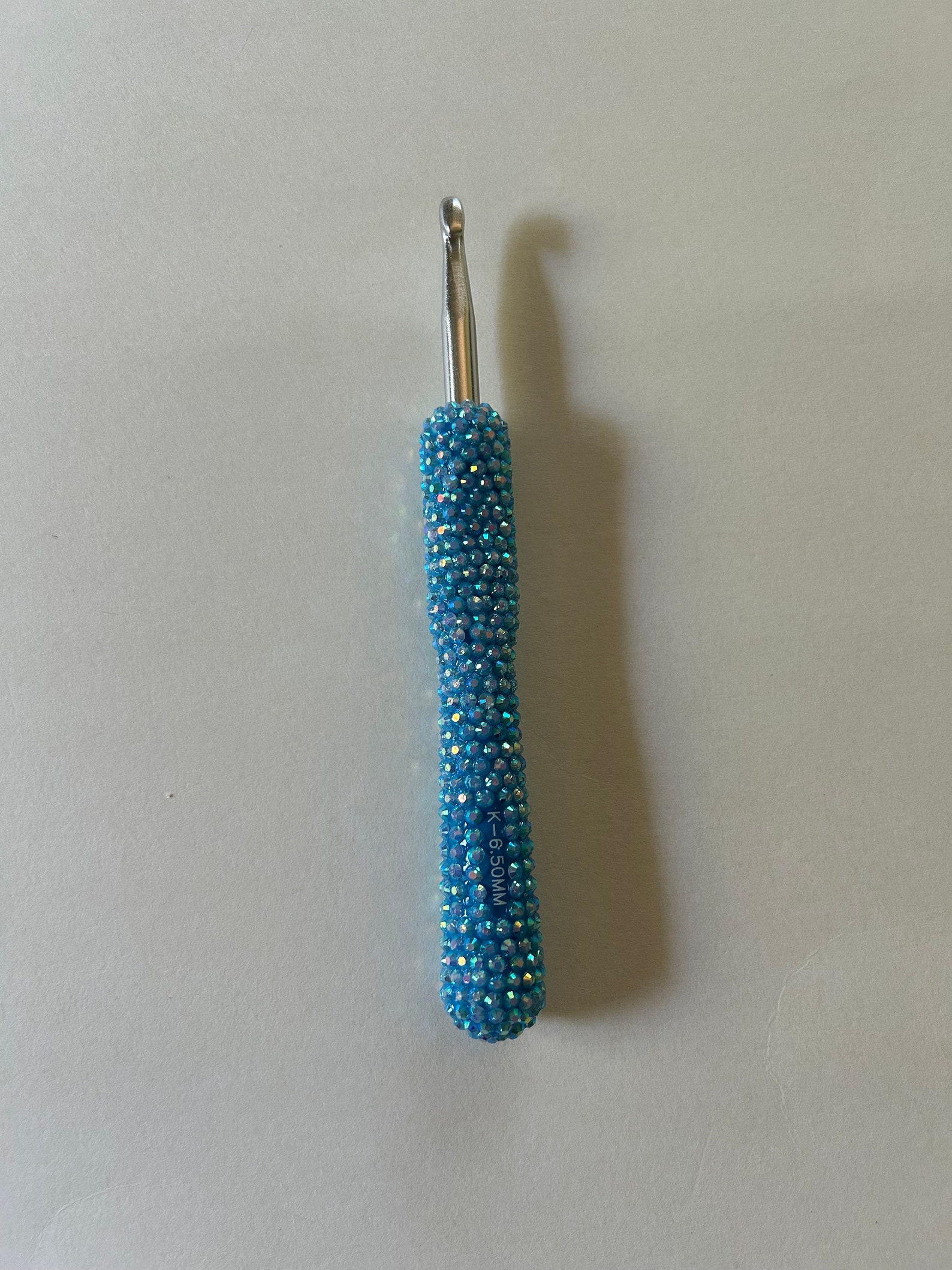 Blue Bedazzled Crochet Hook - Etsy