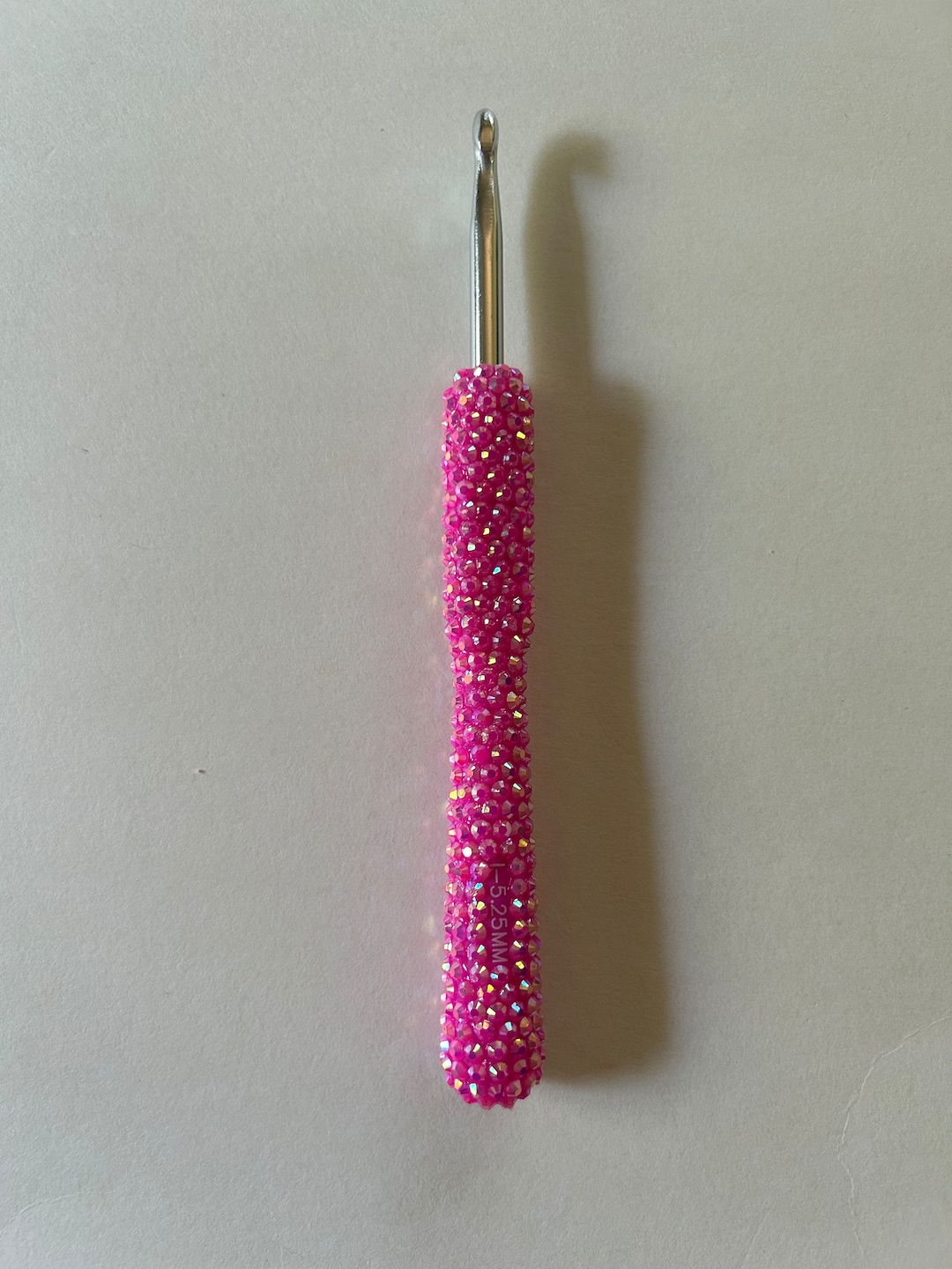 Pink Bedazzled Crochet Hook - Etsy
