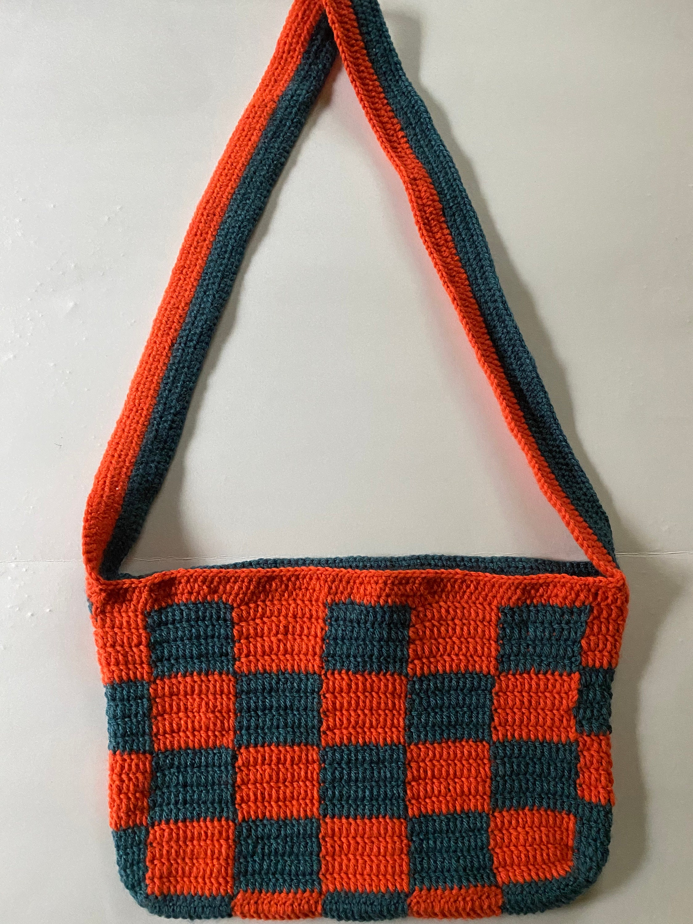 Checkered Tote Bag - Etsy