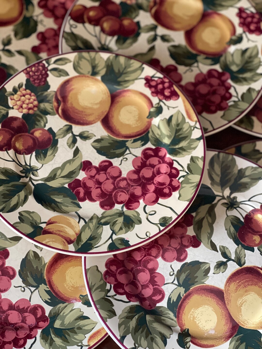 Cottagecore Waverly Garden Room Floral Manor Plates Wine - Etsy