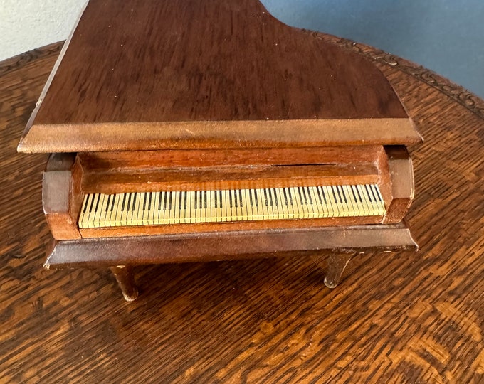 Vintage Enesco Grand Piano Music Box Jewelry Box - Etsy