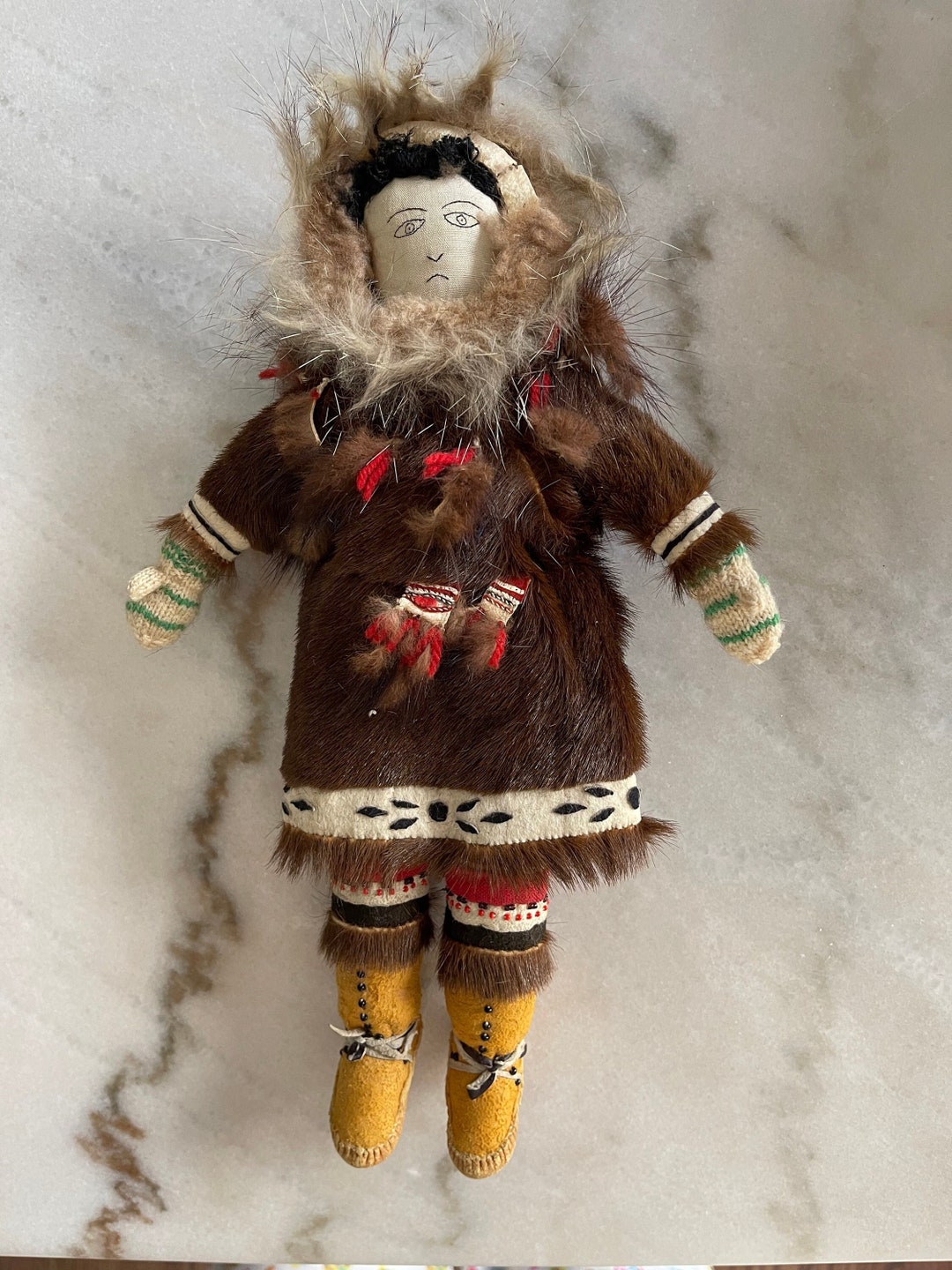 Vintage Doll Inuit Doll Handmade Highly Collectible Cultural Art ...