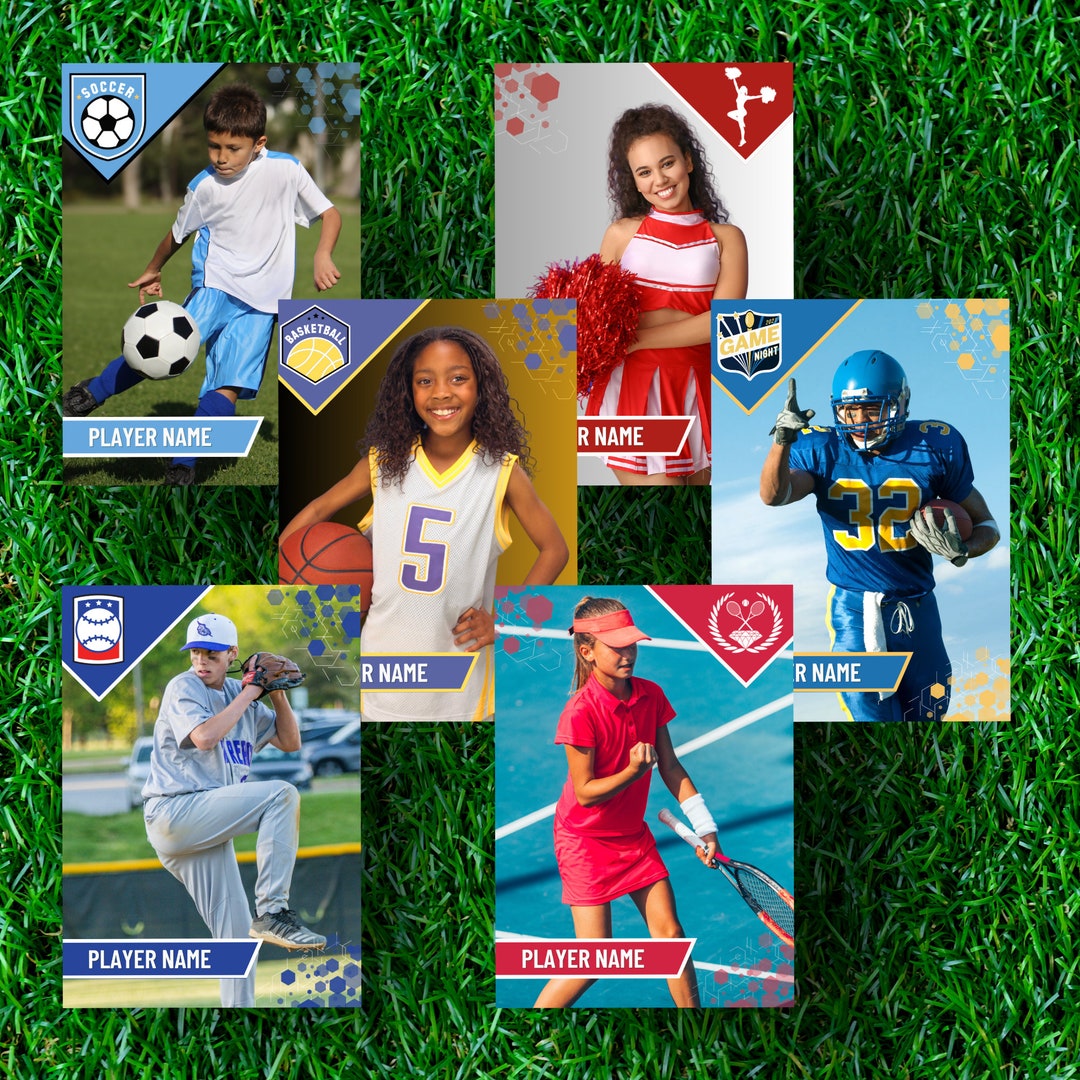 Custom Sports Trading Cards Holographic Option Available Case Included ...