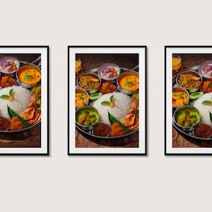 Indian Thali Art Print, Food Illustration (digital Download) - Etsy