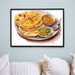 Roti and Dal | Indian Thali | Watercolor Painting| Digital Art | Food ...