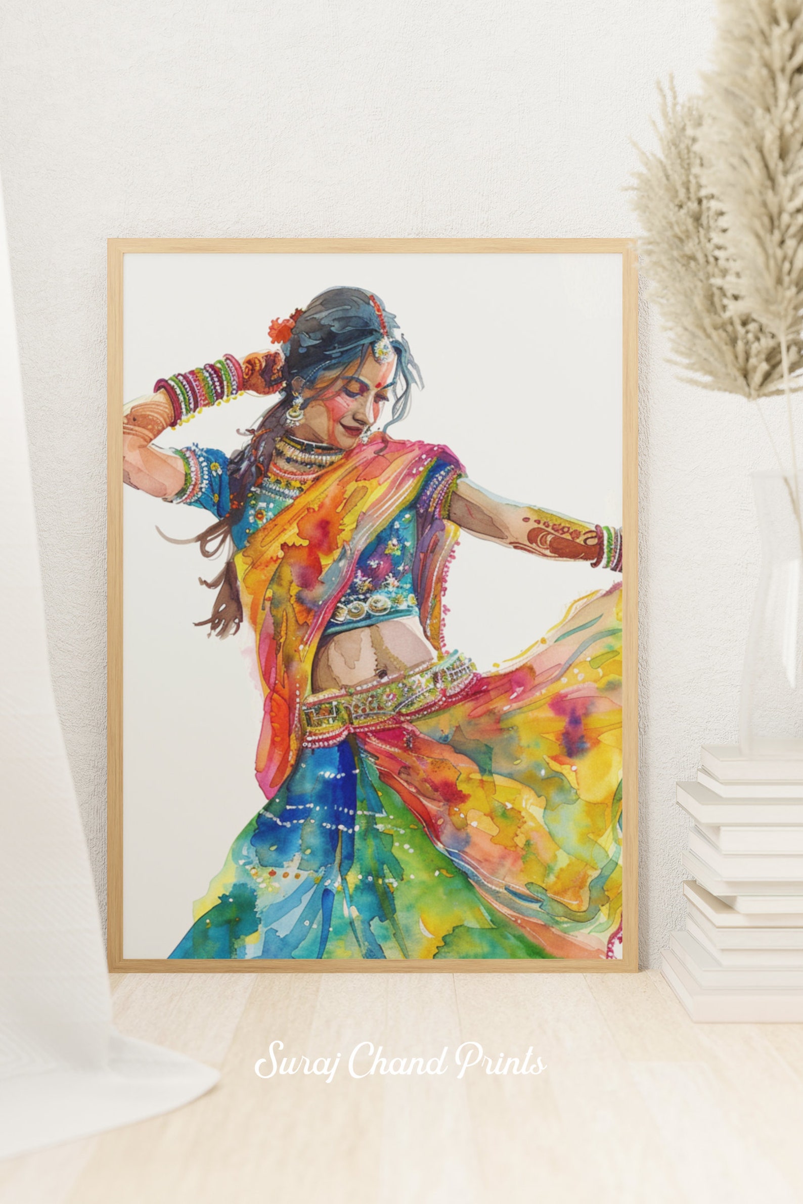 Dancing Art Indian Art Indian Dancer Art Brown Girl Art Desi Art South ...