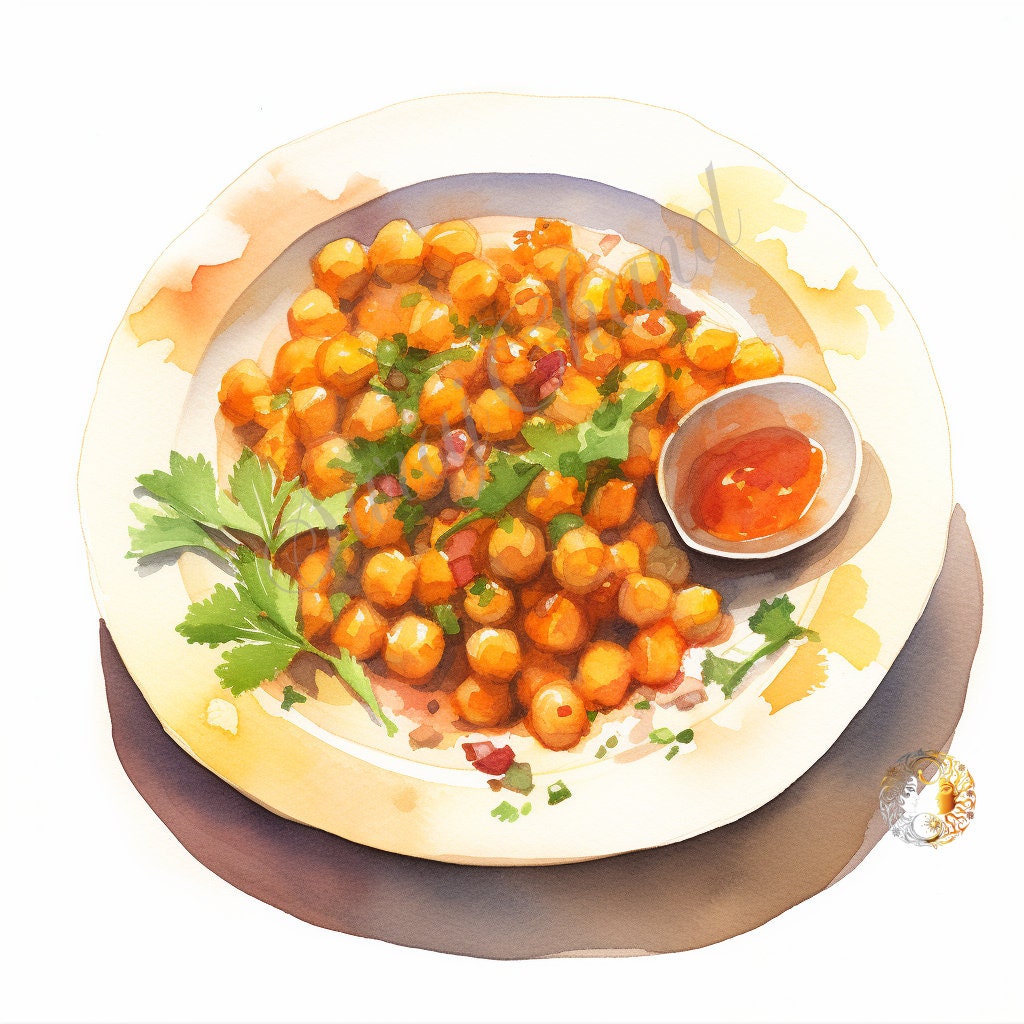 Chana Masala Art Kitchen Decoration Vintage Food Art Spices Types ...