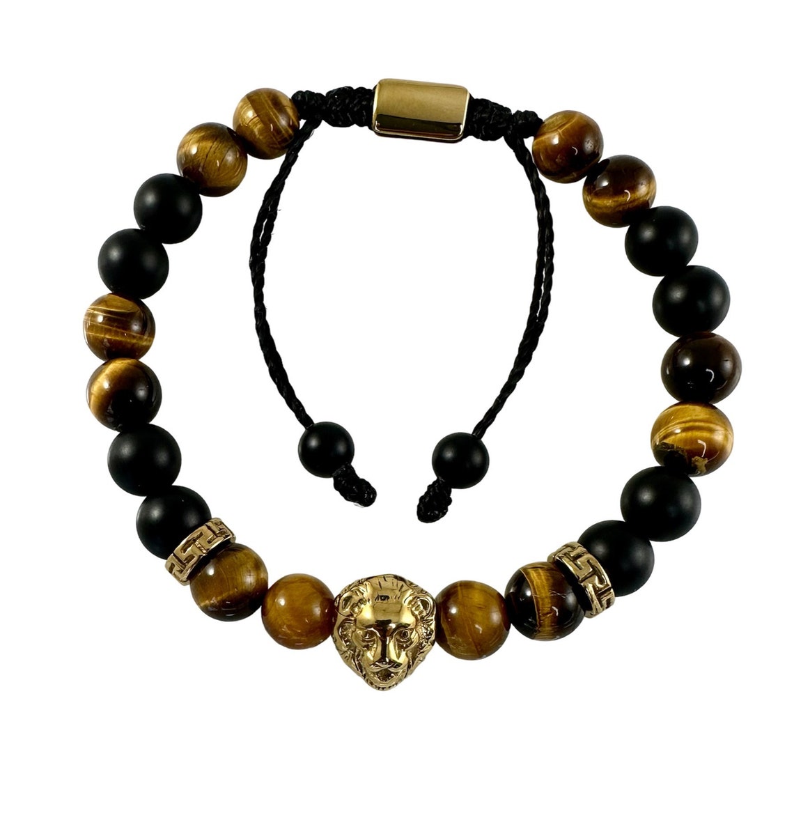 Men's Gold Lion Bracelet,tiger Eye Lion Men Bracelet,animal Men ...