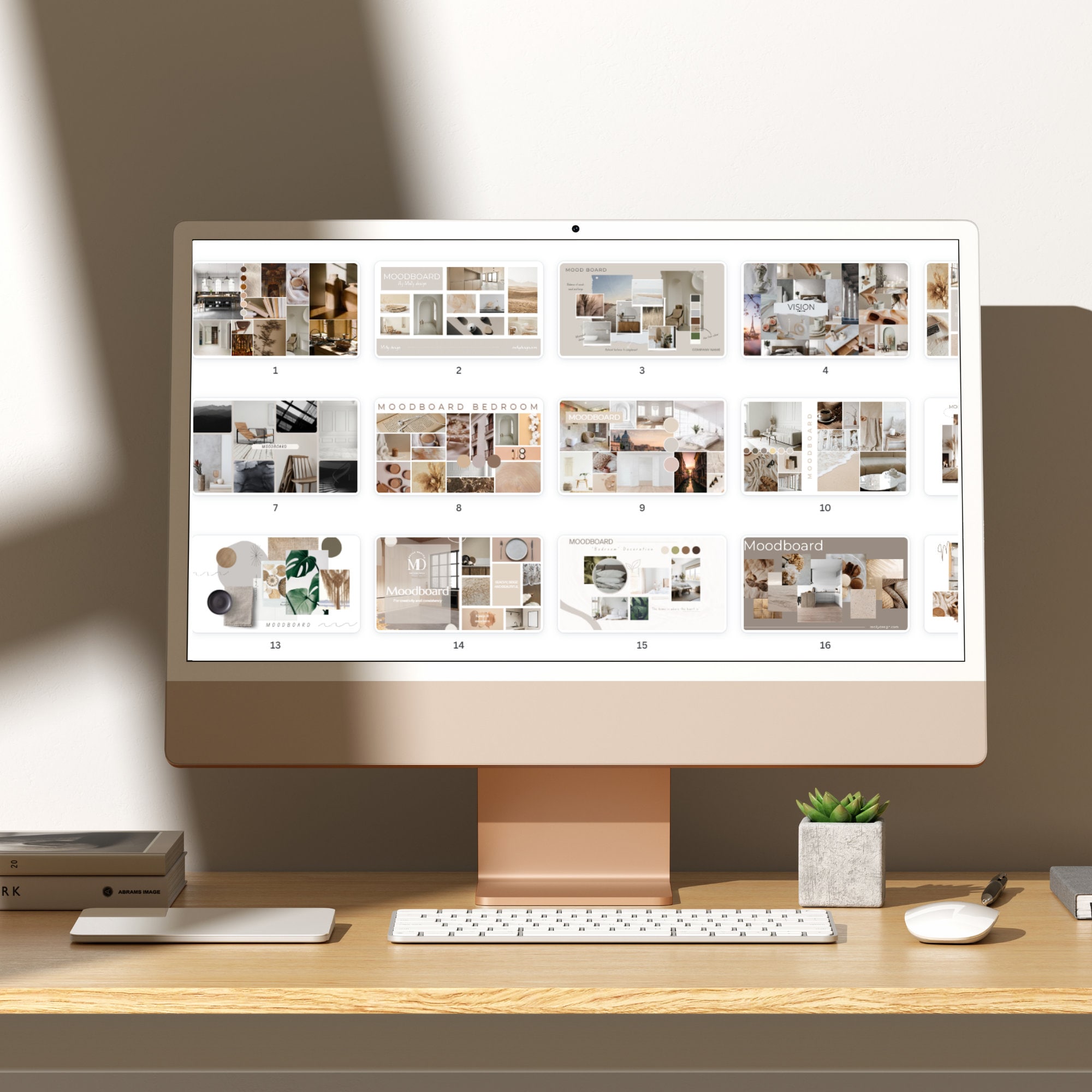 Interior Design Mood Board Template: 18-page Canva Edit (digital ...