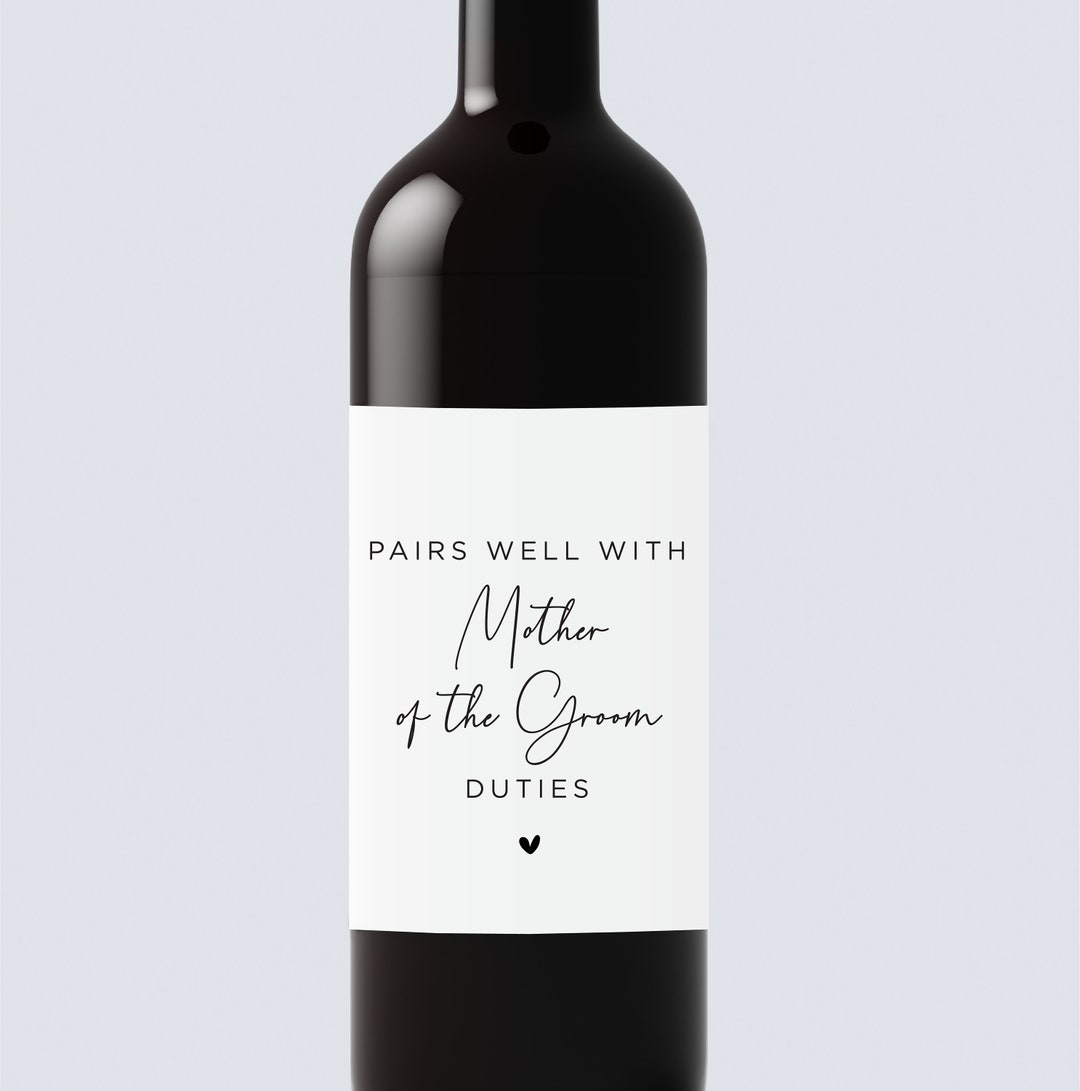 Pairs Well With Mother of the Groom Duties, Mother of the Groom Gift ...