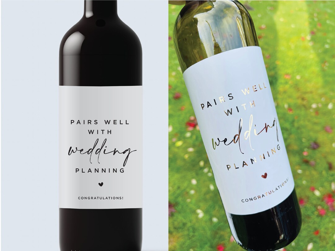 Wedding Planning , Wedding Sticker, Pairs Well With Getting Married ...