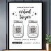 Virtual Tip Jar Editable Canva Template (8x10)/virtual Tip Jar Sign ...