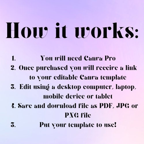 Editable Luxury Press on Nail Display Card Template With Instructions ...