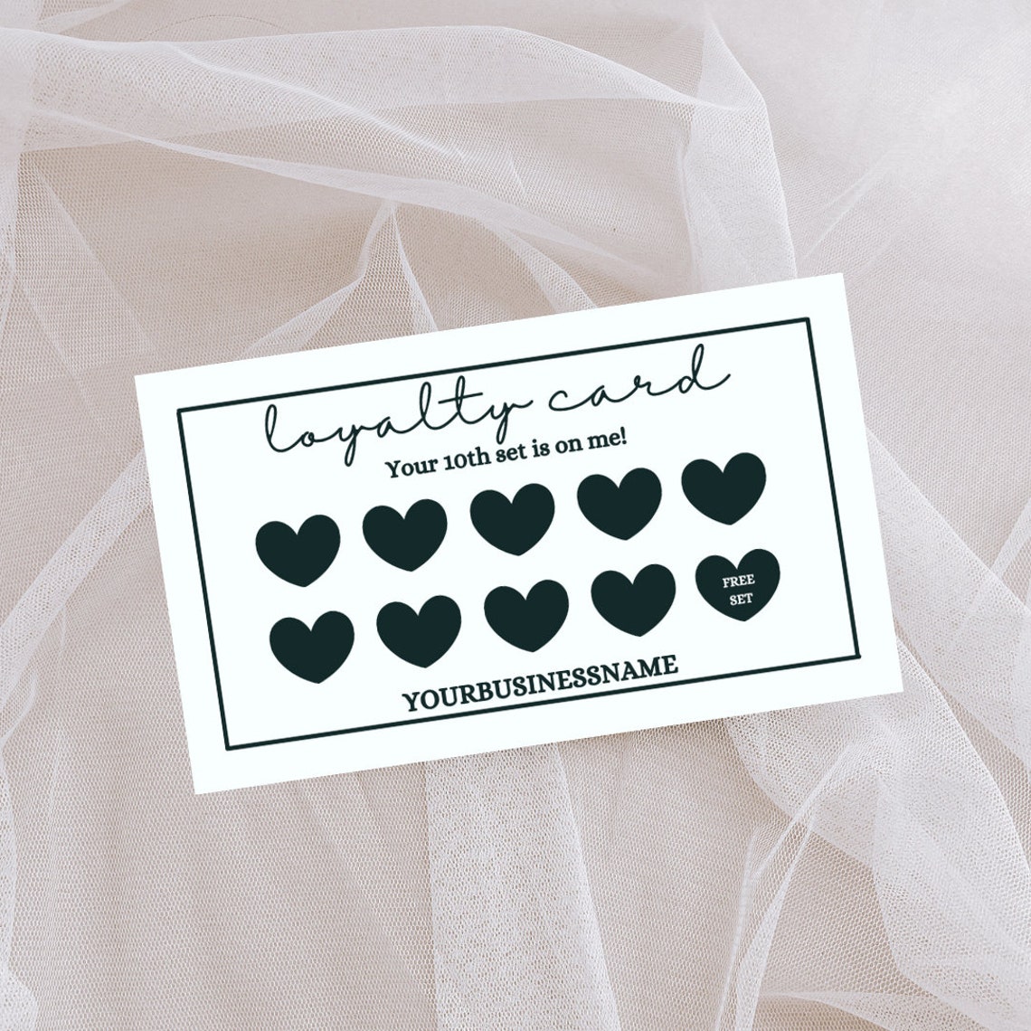 Lash Tech QR Code Business Card & Loyalty Card Editable Templates ...
